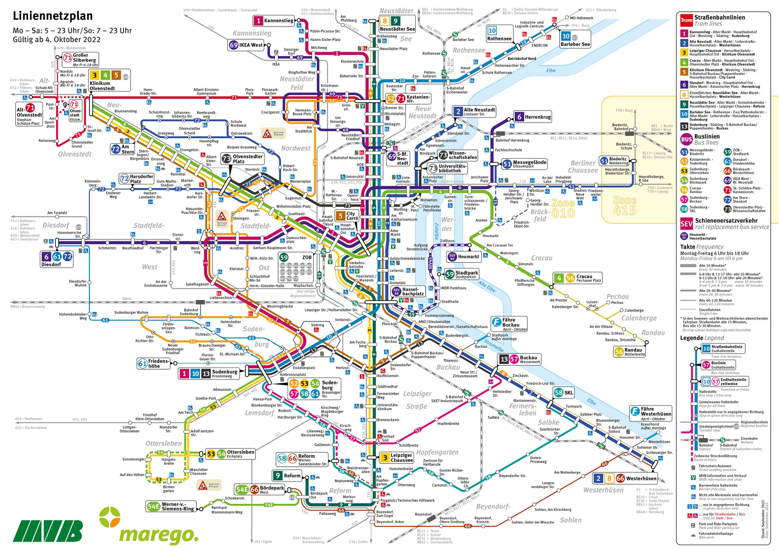 Netz- & Fahrpläne › MVB › Magdeburger Verkehrsbetriebe